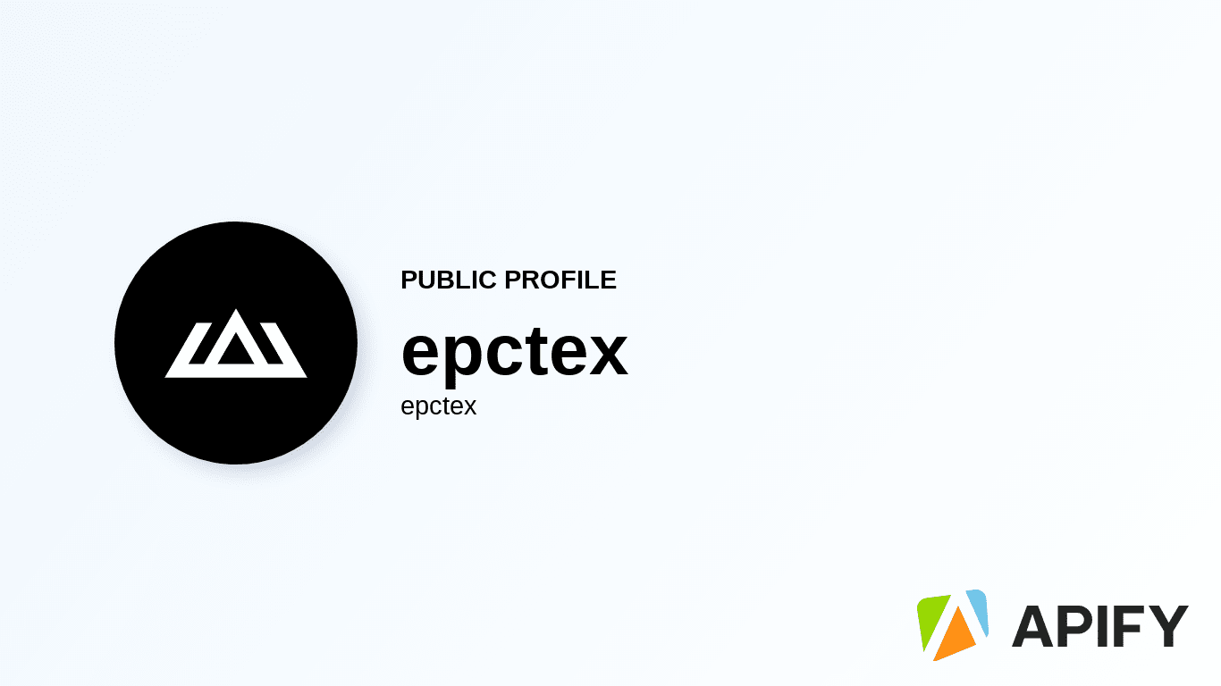 epctex (epctex) · Apify