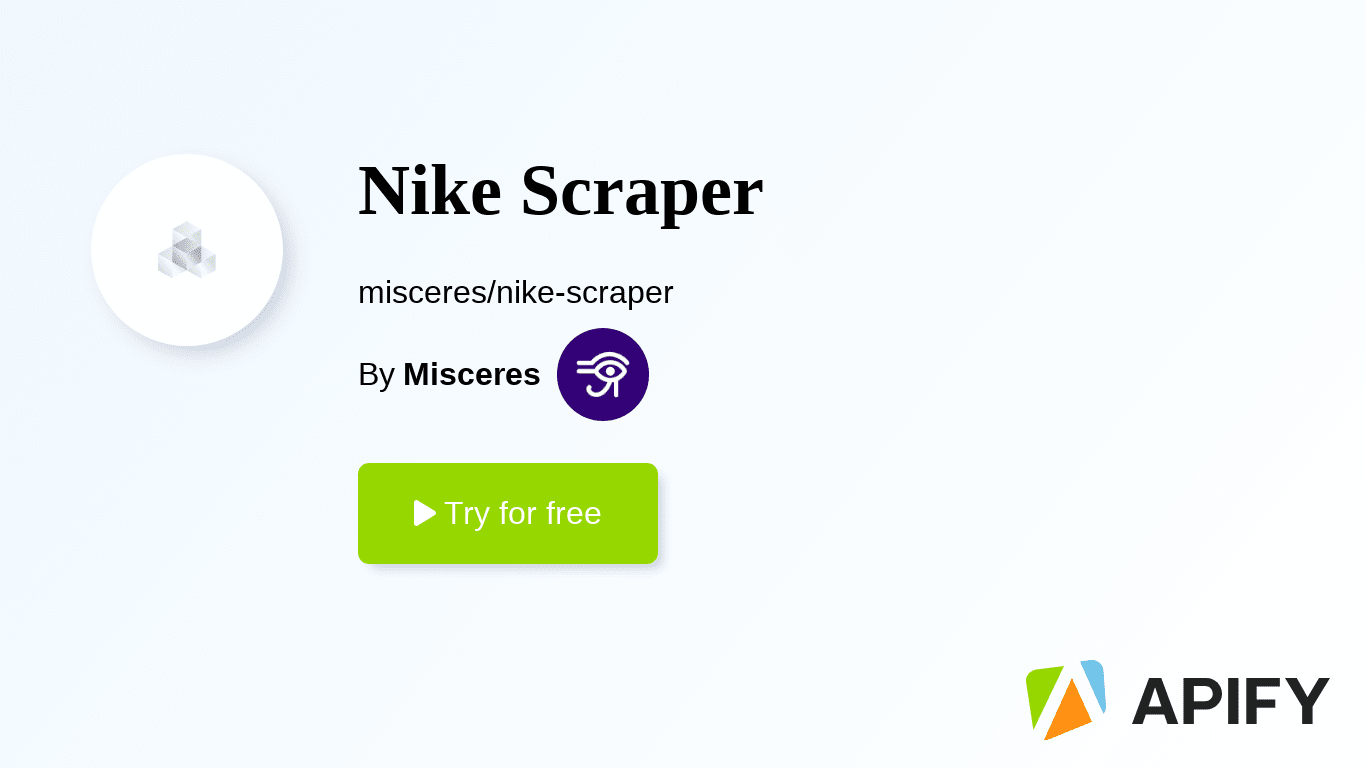Nike Scraper · Apify