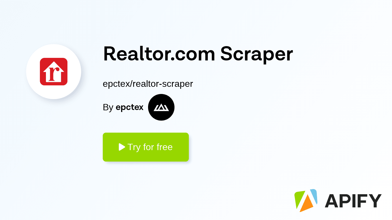 Realtor.com Scraper 🏘️ · Apify