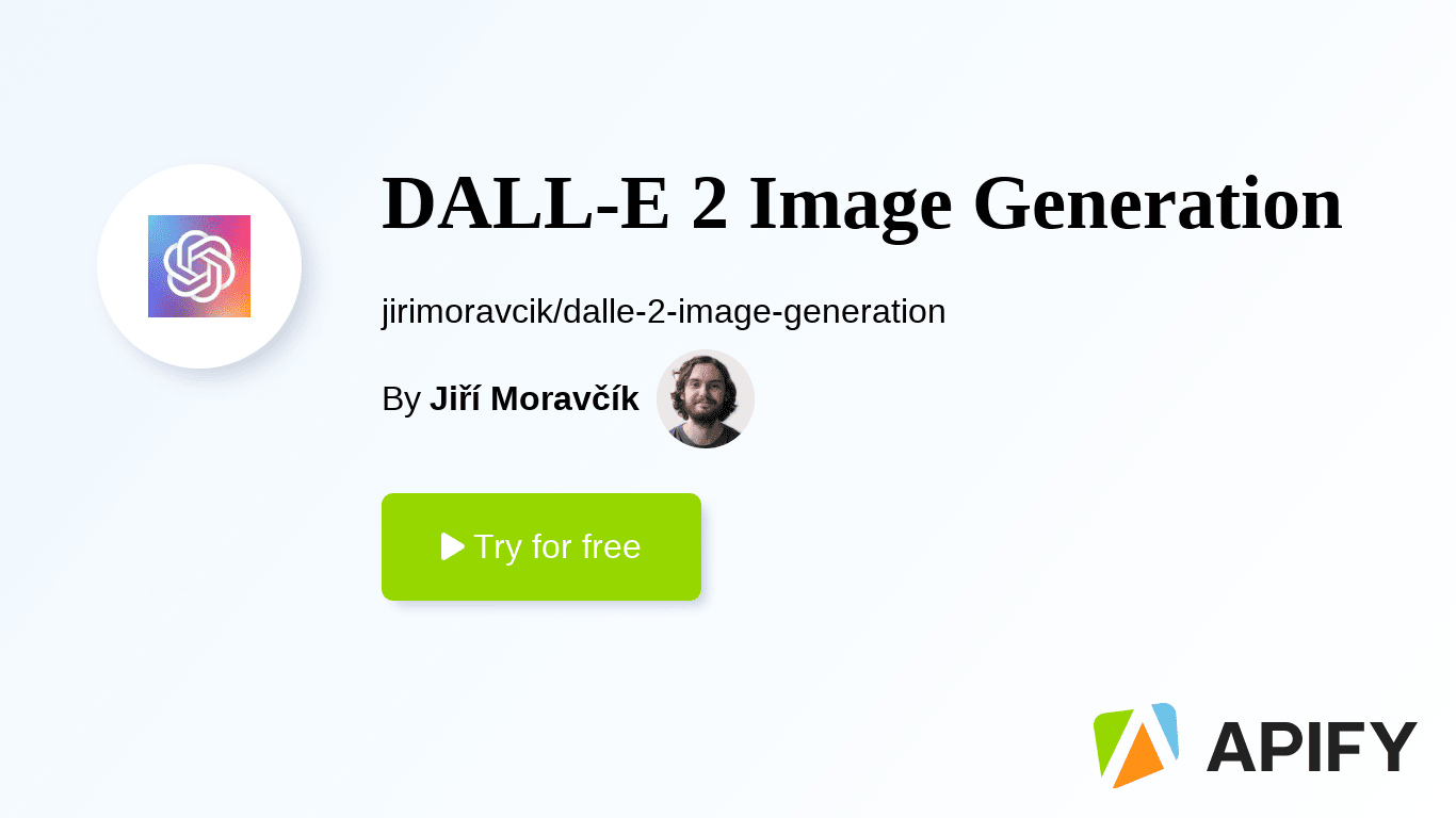 DALL-E 2 Image Generation · Apify