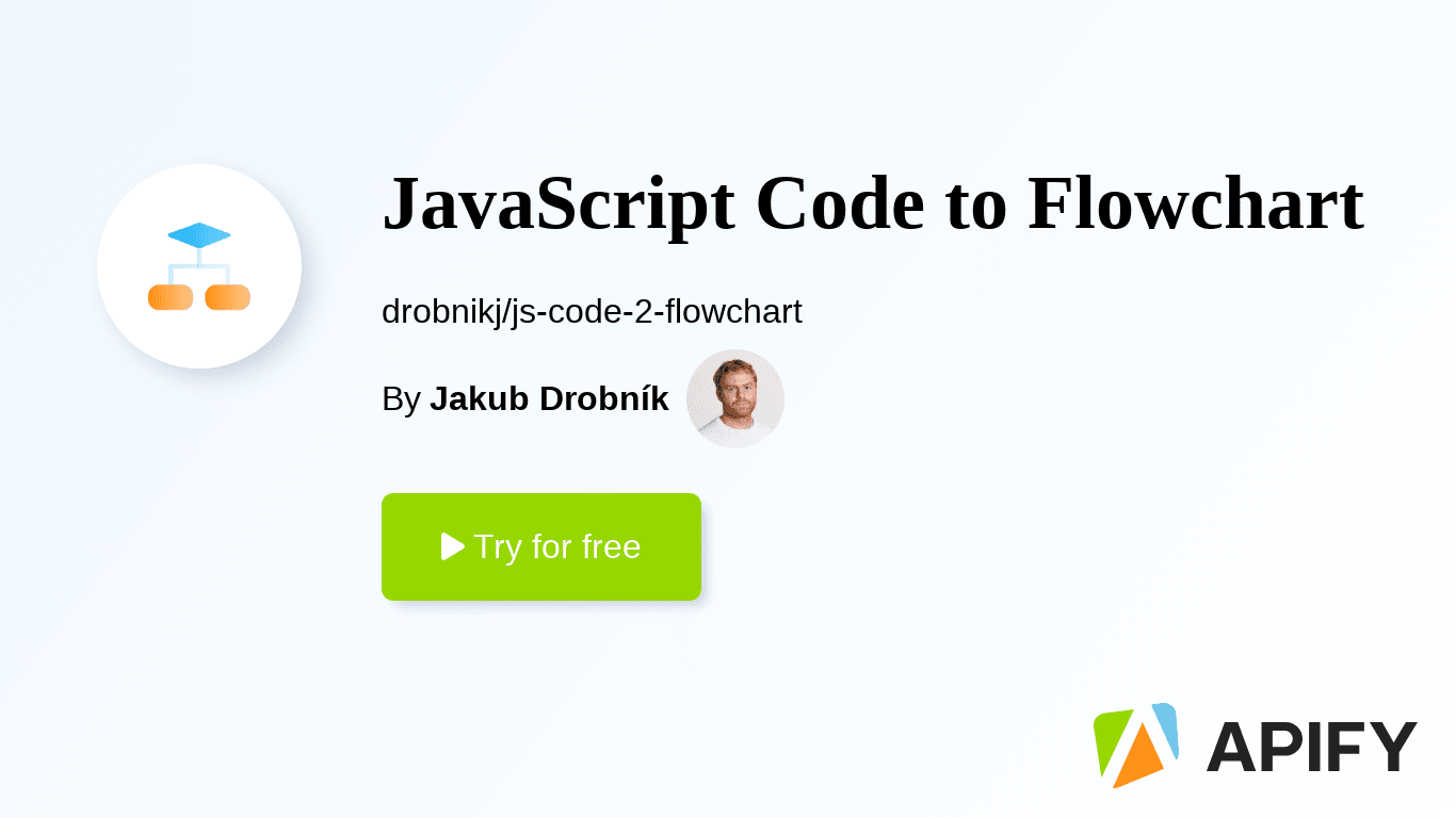JavaScript Code to Flowchart · Apify