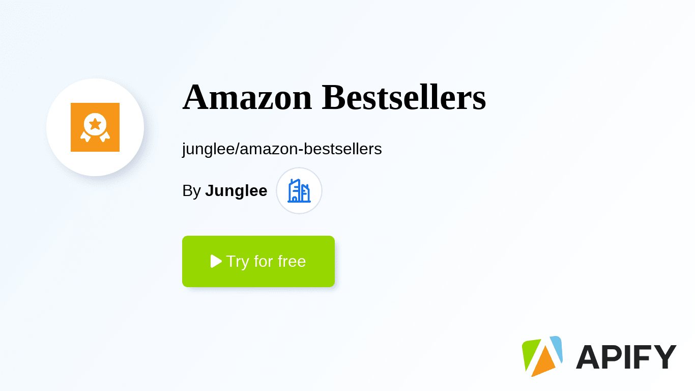 Amazon Bestsellers · Apify